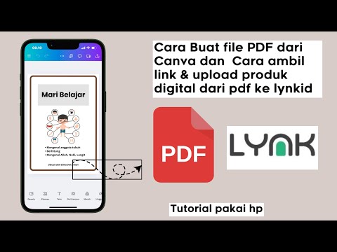 Cara buat Pdf di canva dan cara jual format PDF ke LYNK ID