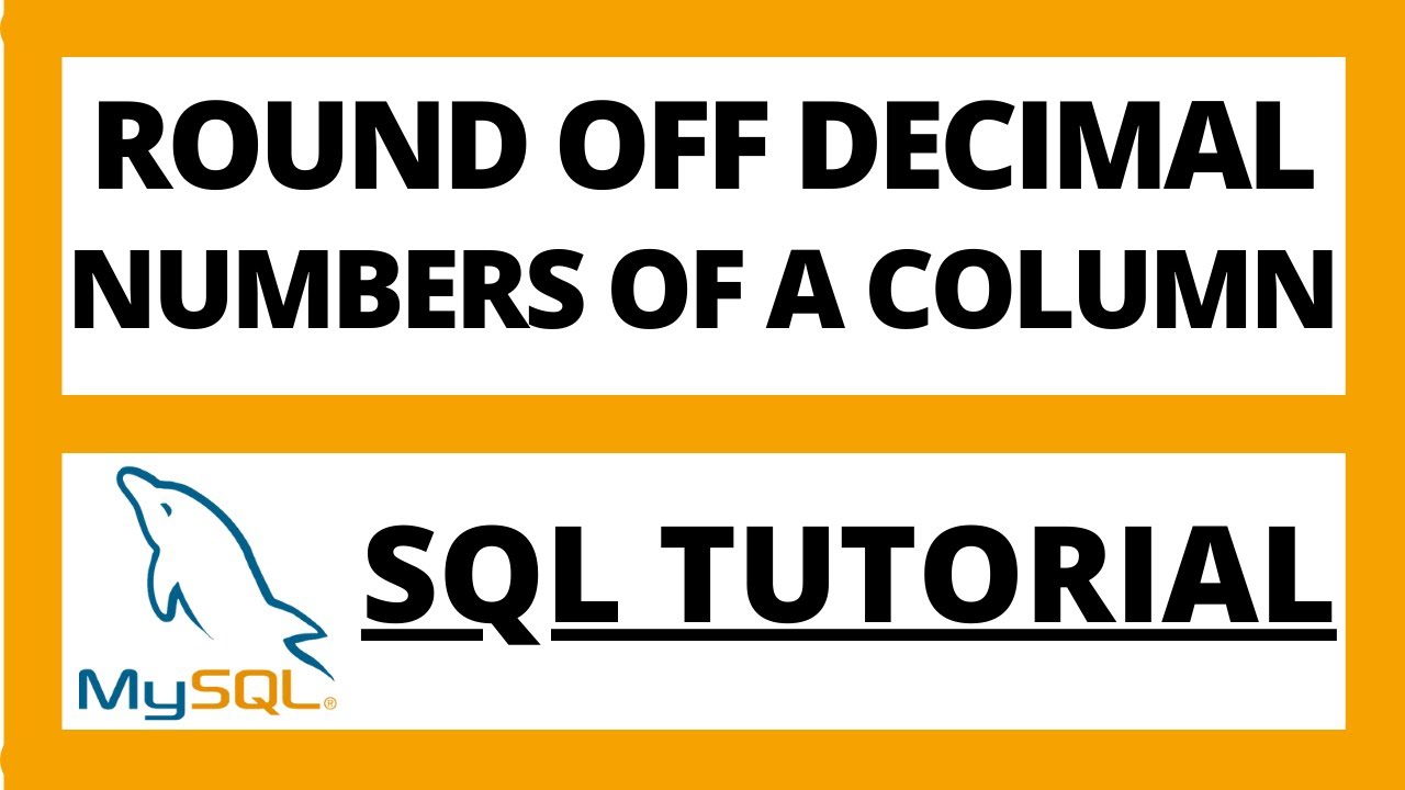 How to round off decimal numbers in Mysql | ROUND() function tutorial