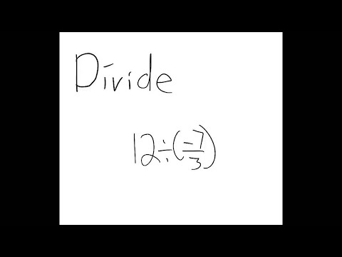 Fractions: Divide 12 รท (-7/3)