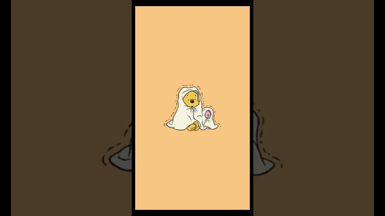 Adorable Winnie the Pooh themed wallpapers for your phone #cute