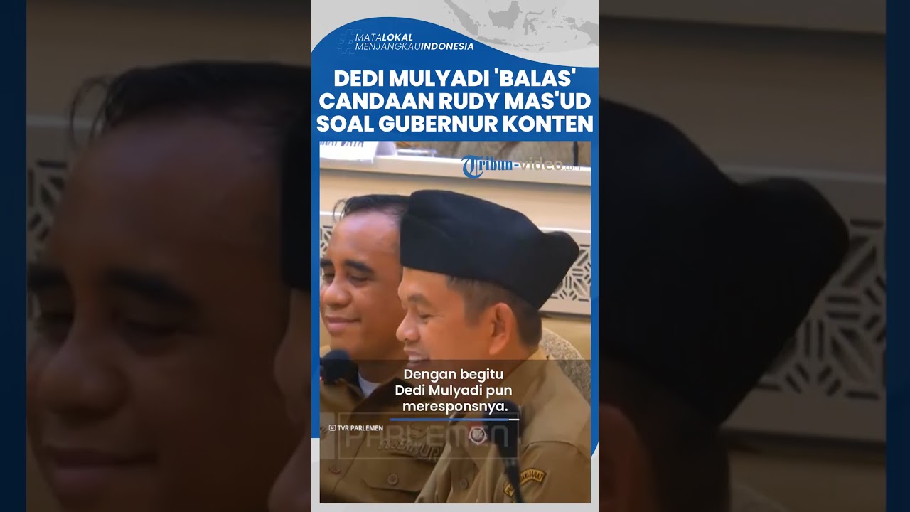 Dedi Mulyadi 'Balas' Candaan Rudy Mas'ud yang Sebut Dirinya Gubernur Konten, Sentil Anggaran ...