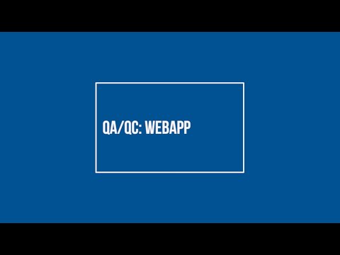 Data QA/QC: WebApp
