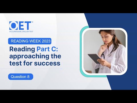 OET Reading Sample Test 5 - (Part C) Q8