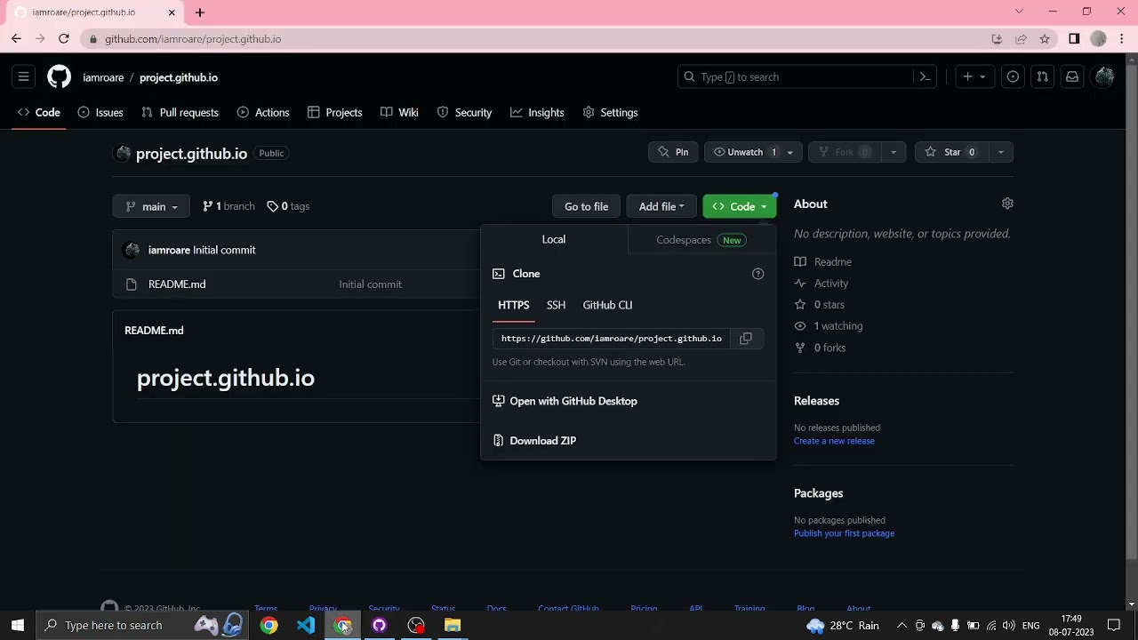 How to deploy Vanilla javascript project on Github