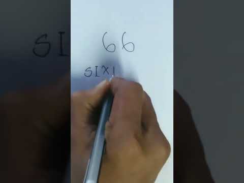how to write number 66 (Day-66)(07-03-22)