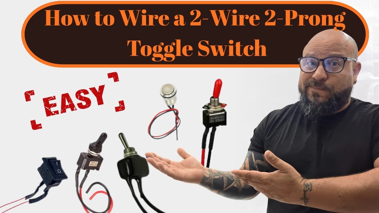 How to Wire a 2-Wire 2-Prong Toggle Switch | On/Off Guide