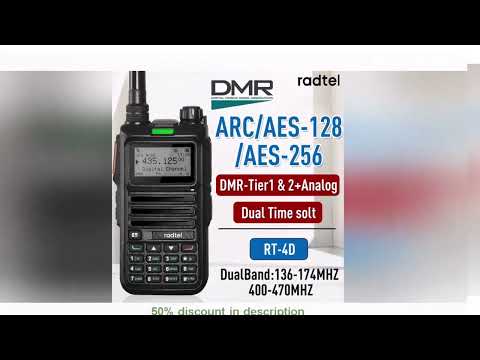 Latest Products You Must Know! Radtel RT-4D DMR Radio Digital Walkie Talkie Dual Mode Analog Two