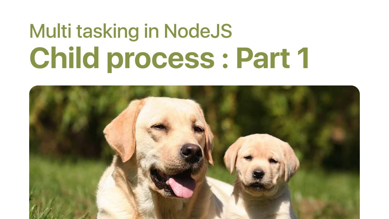 Multitasking in NodeJS : Child process (Part 1 - Spawn & Exec)