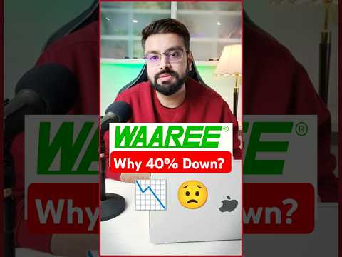 Why is Waaree Energies Stock Down 40% From All Time High? #waareeenergies #stockmarketnews #shorts