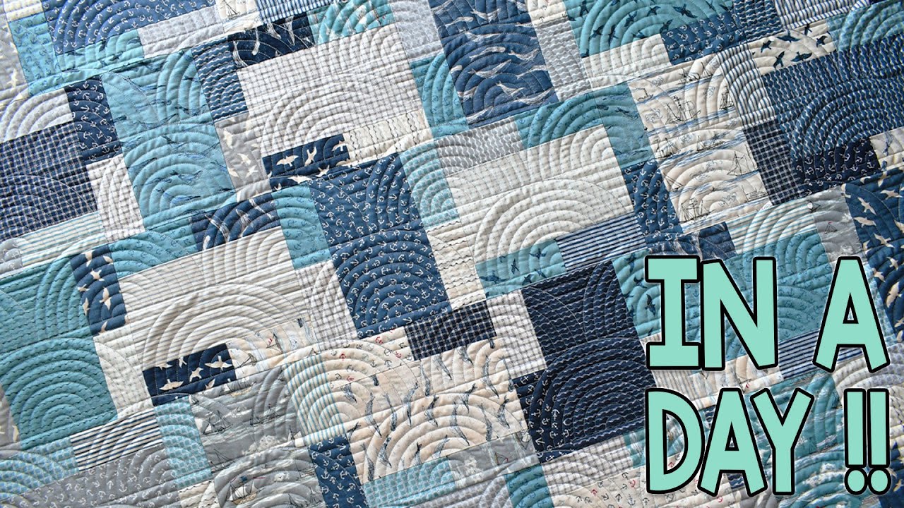 Currents | Layer Cake Quilt Pattern | In A Day | Quick and Easy