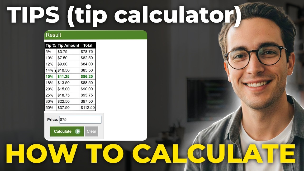 Tip Calculator (USA) Tutorial