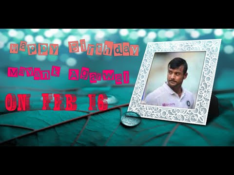 Happy Birthday Mayank Agarwal | on Feb 16 | Indian Test Match Opener | Karnataka player | Cricket