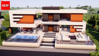 Minecraft : How To Build A Beautiful Modern House Tutorial - Minecraft ...