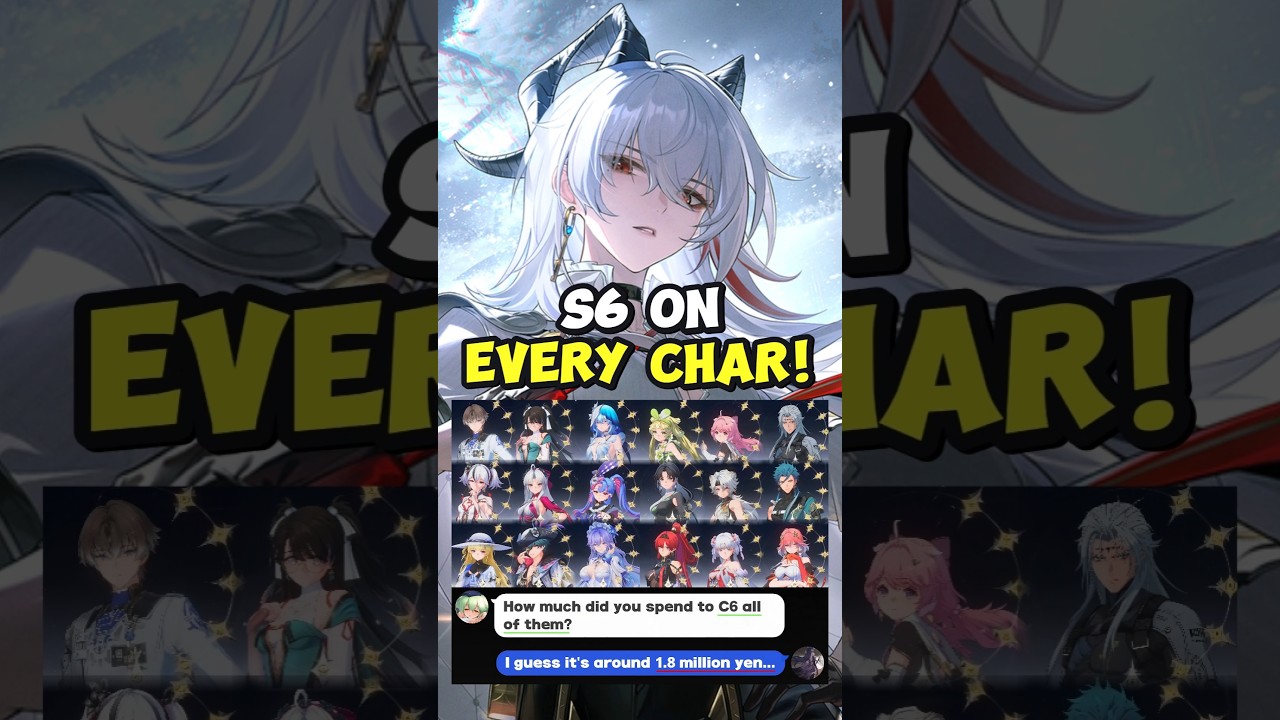 WuWa Player Spends 1.8 Million Yen to S6 ALL of His CHARACTERS!