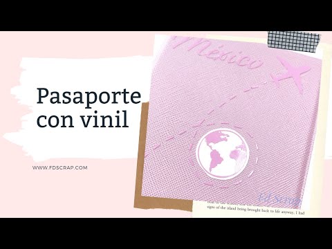 Tutorial: Porta pasaporte con vinil | Manualidades
