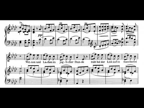 Lachen und Weinen (F. Schubert) Score Animation