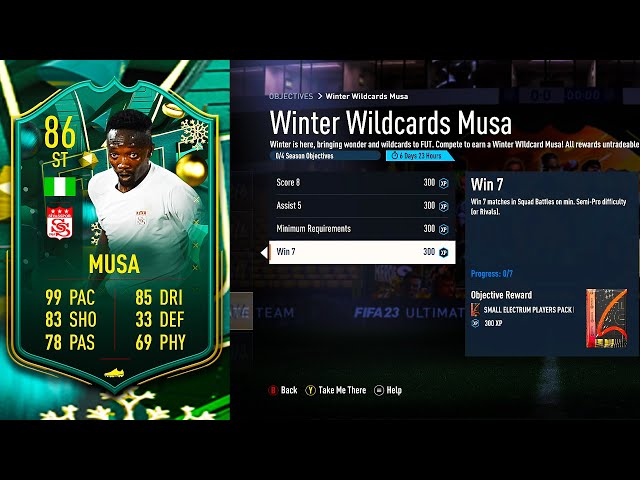 FIFA 23 Ultimate Team Winter Wildcards Ahmed Musa objective: How to complete, tips, tricks, and more