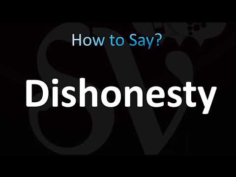 How to Pronounce Dishonesty (CORRECTLY!)