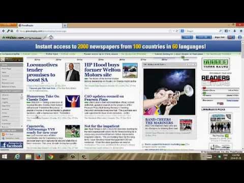 How to read free online newspapers from VPL website
