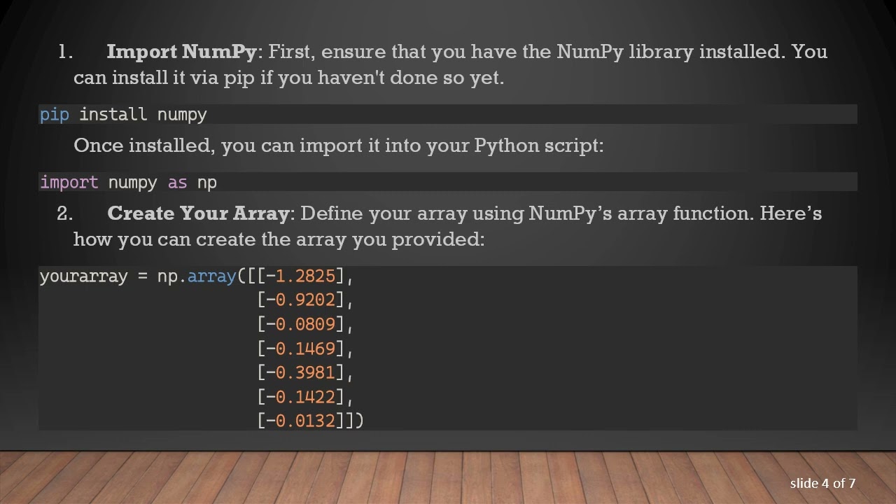 How to Reverse an Array in Python Using numpy.flip