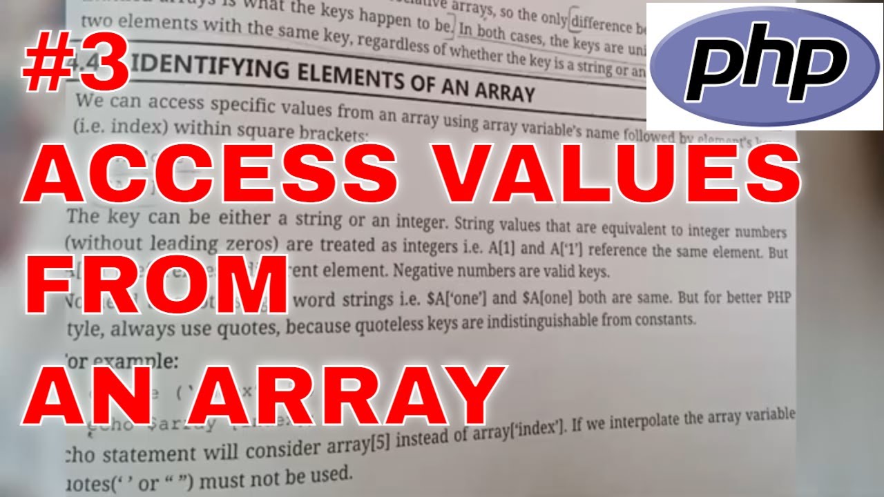 How to access values from array in PHP || ARRAYS IN PHP || PHP