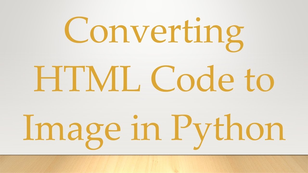 Converting HTML Code to Image in Python