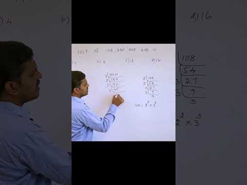 | HCF of 108, 360 and 408 is | #vasanthamlearninginstitute #maths #cbse