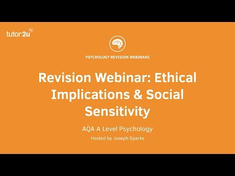 Revision Webinar: Ethical Implications & Social Sensitivity