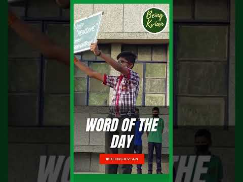 Word Of The Day II Morning Assembly Activities II #Shorts