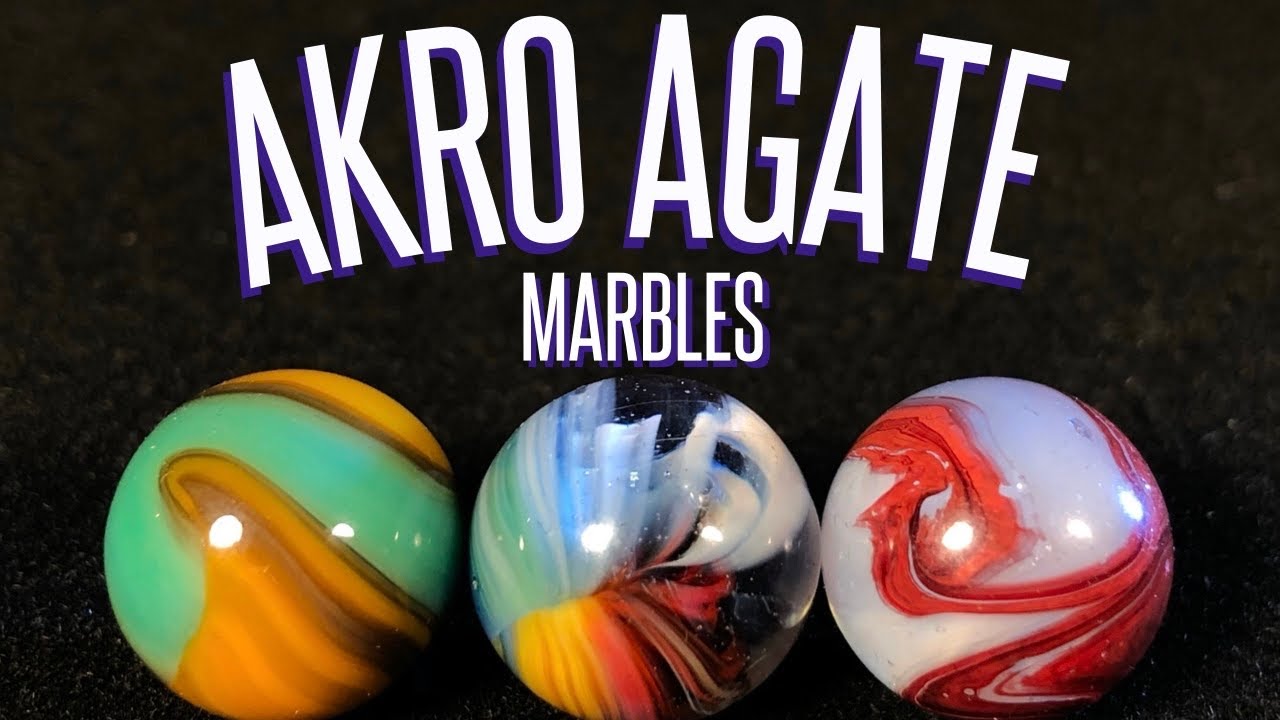 Akro Agate Marbles collection and identification