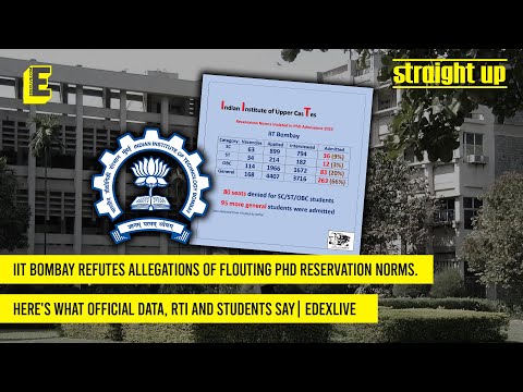IIT Bombay refutes allegations of flouting PhD reservation norms. Here's what data & RTI say