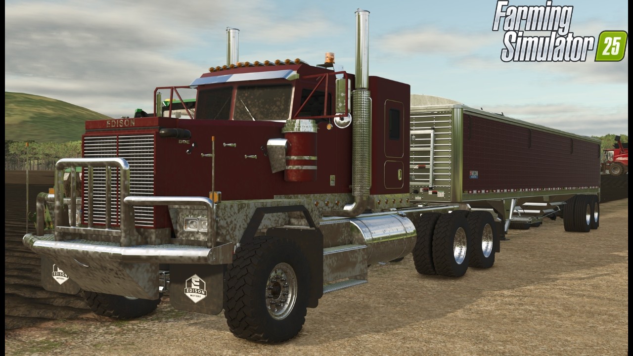 🔴LIVE: NEW EDISON TRUCK PUT TO WORK ON FARM PLUS OLD FORD HARVESTER!! | FS25 Willow Creek Episode 3