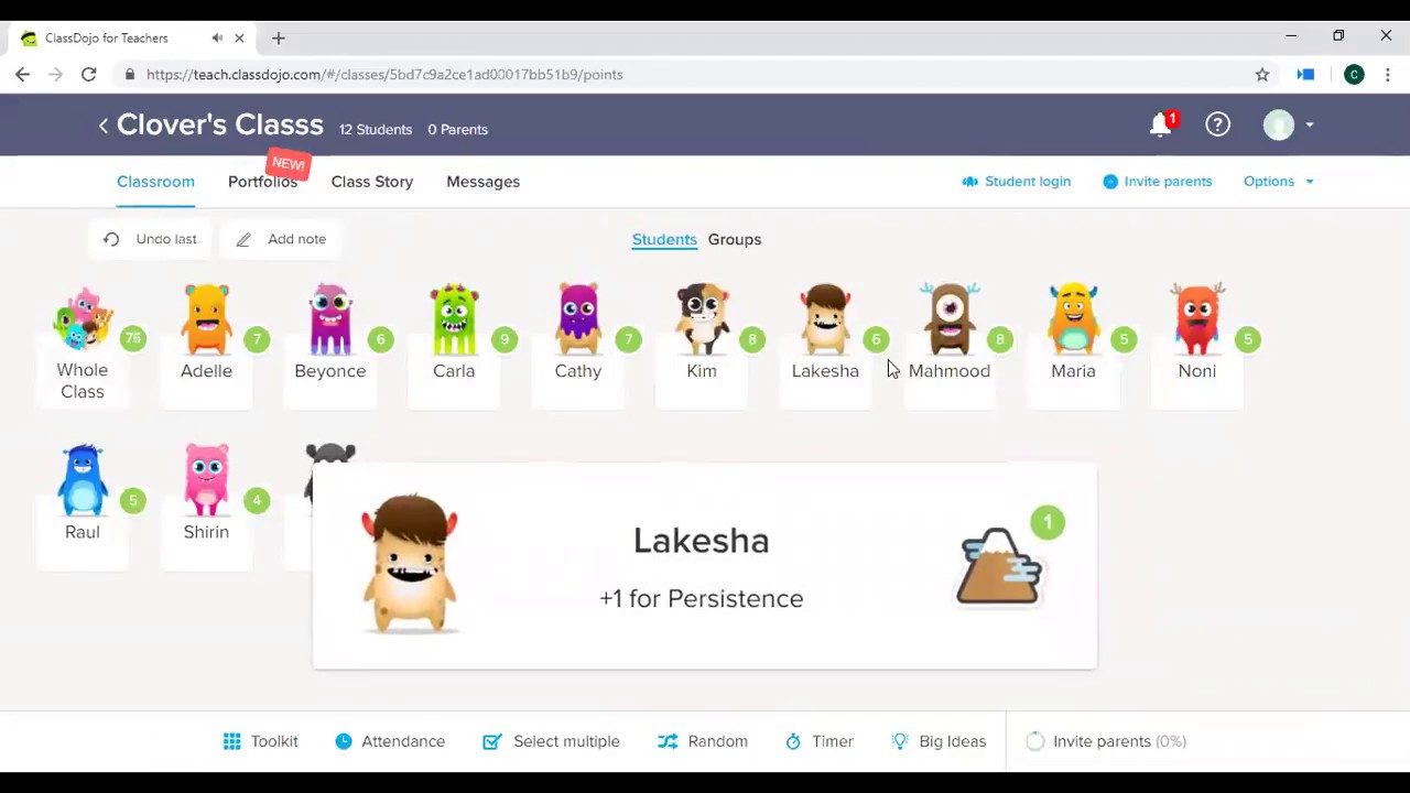 ClassDojo Tutorial Module- Points