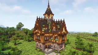 Minecraft: How to Build a Medieval Mansion | Tutorial - Minecraft Builders