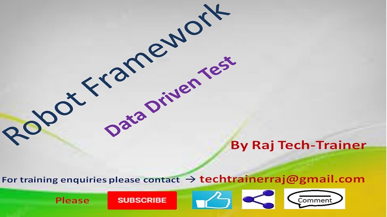 Robot Framework Tutorial - Python - Selenium (Part-11) : Data Driven Test