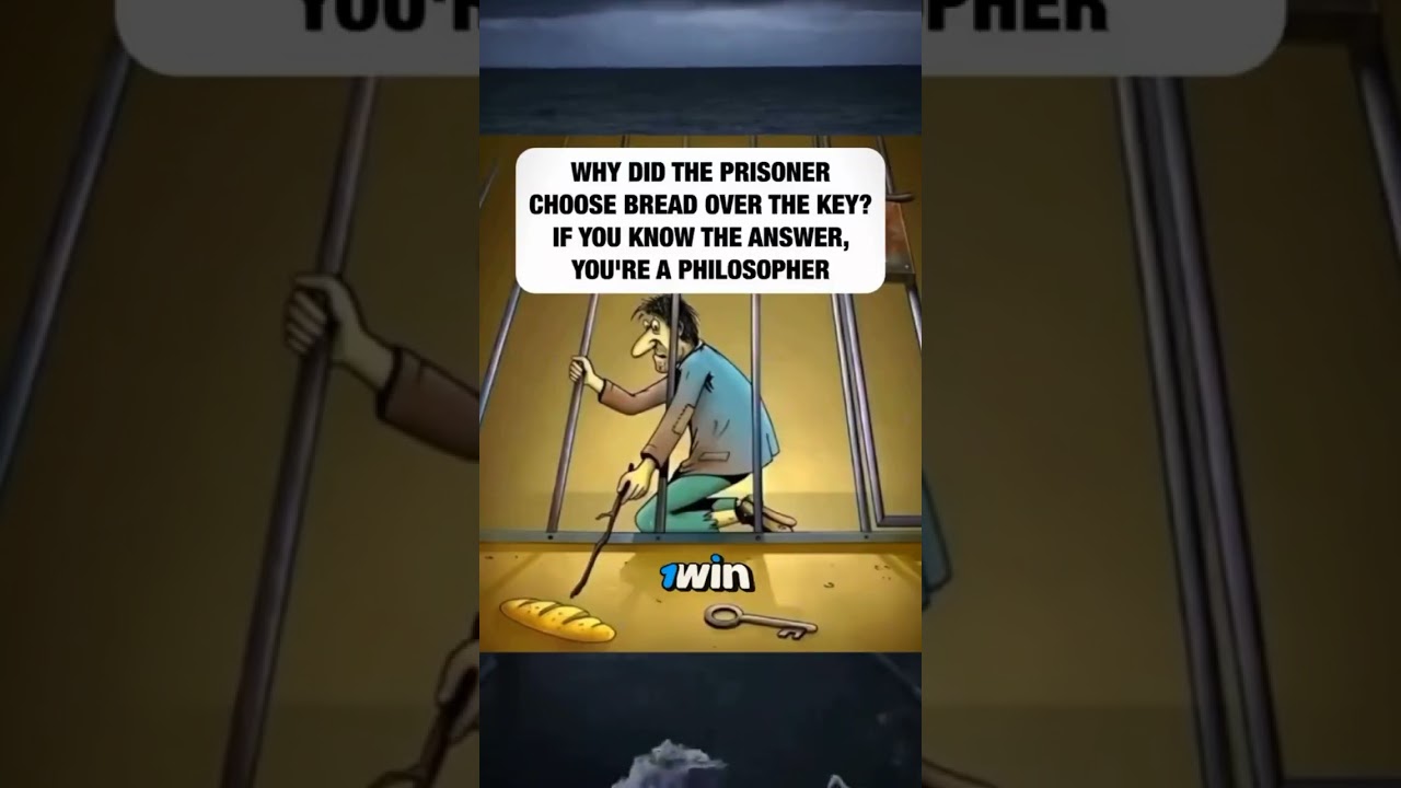 Why Did The Prisoner Choose Bread Over The Key? #philosophy #question #mindset #grind #reels #memes