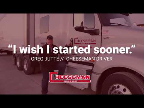 "I wish I started sooner." - Greg | Cheeseman Driver