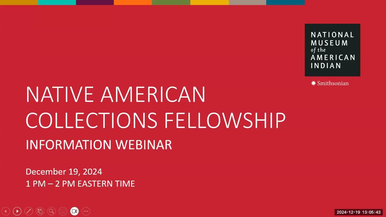 Info Session: Native American Collections Fellowship (2025)