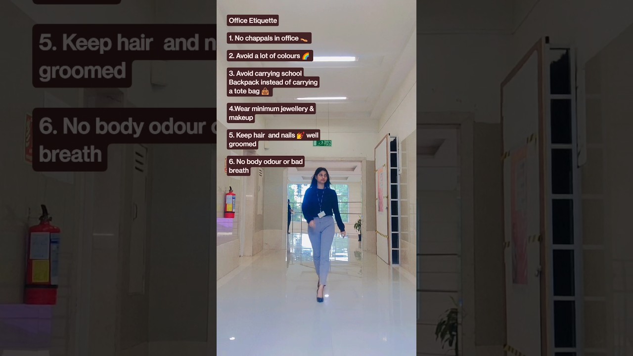 Know about Office etiquette l Office wear l formals l grooming  #officewearforwomen #officeetiquette