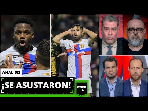 BARCELONA estuvo A NADA de OTRO FRACASO, pero venció 4-3 al Intercity en Copa del Rey | ESPN FC