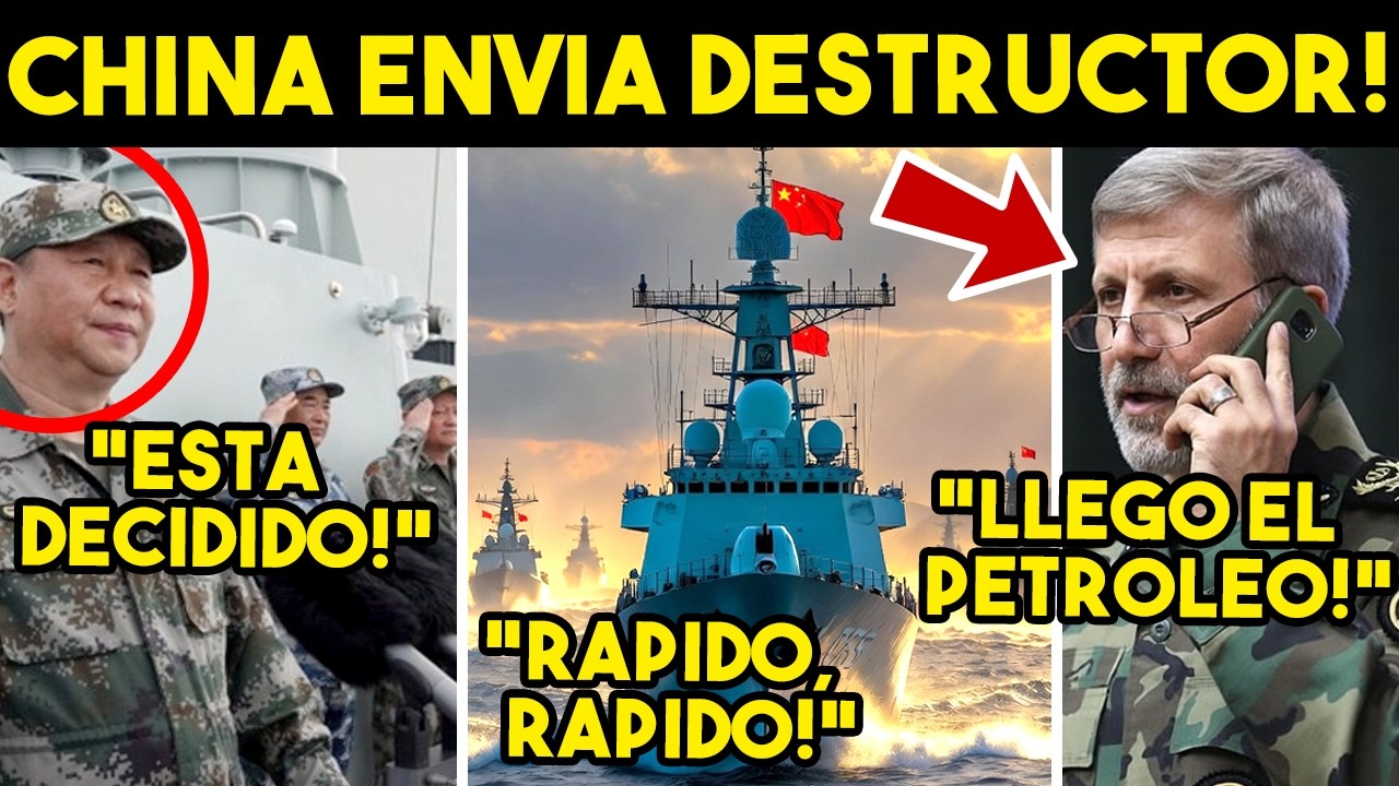 MARTILLAZO DE CHINA! ENVIA DESTRUCTOR A IRAN, TRUMP A PRUEBA. FRACASA APUESTA EU. HOY