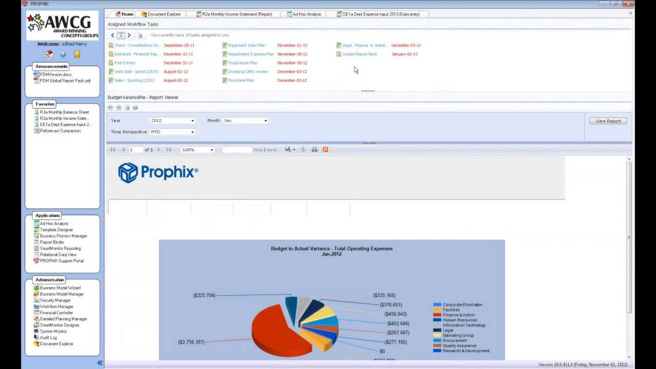 Budgeting and Financial Reporting with Prophix