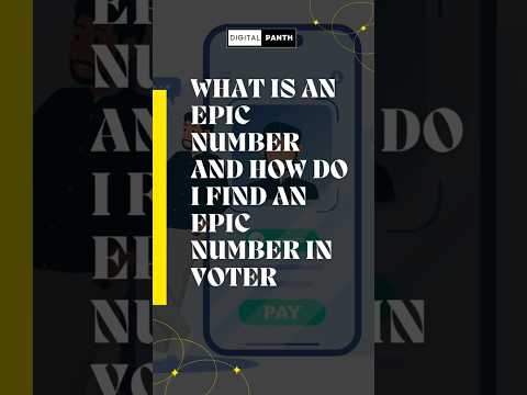 What is an epic number and how do I find an epic number in voter? #voteridcard #realnumbers #idcards