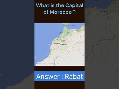 What is the Capital of Morocco | Country and Capital | @pradhanseducation