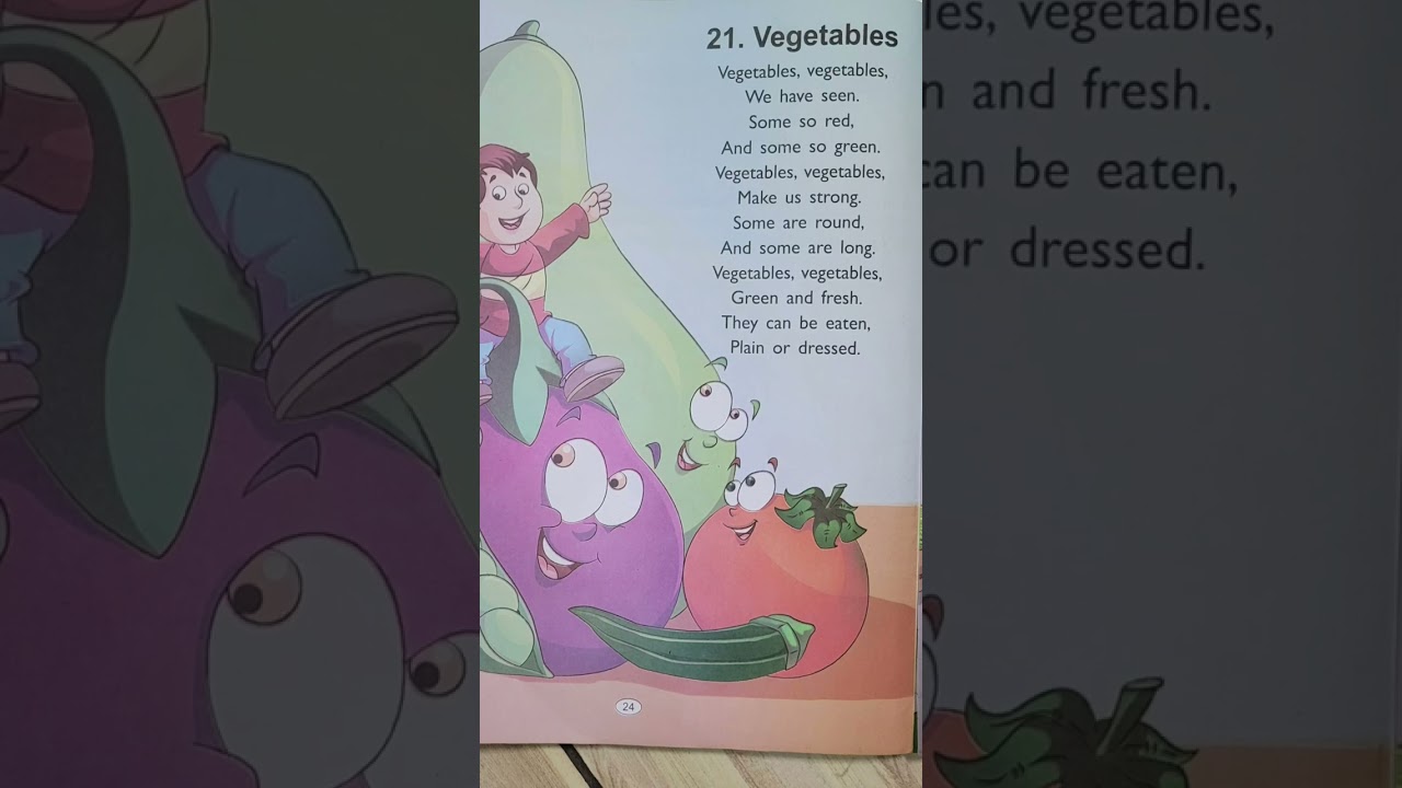 Vegetables - Rhymes - LKG - Term 2