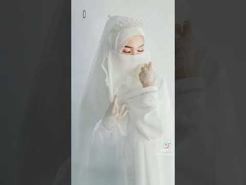 pilih baju nikah yang pakai cadar?