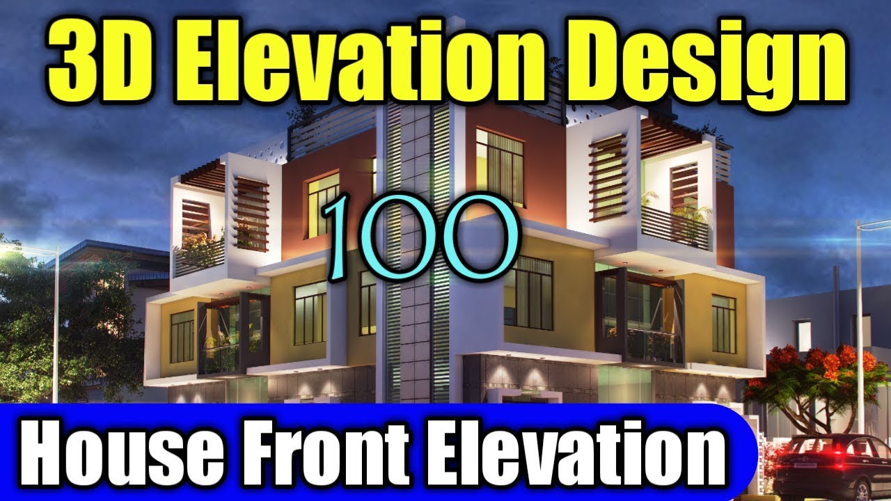 3d elevation design ! house front elevation ! front elevation ! building elevation ! house front des