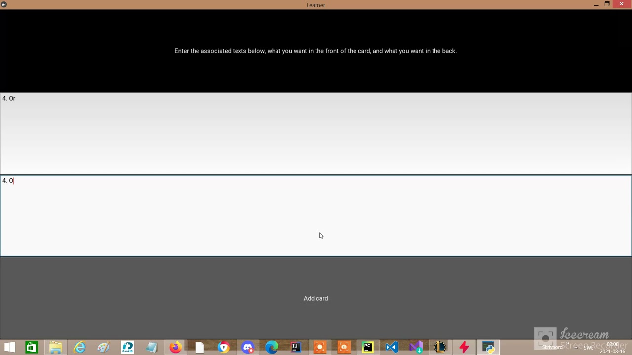 5. Flashcards (Kivy Framework for Python)