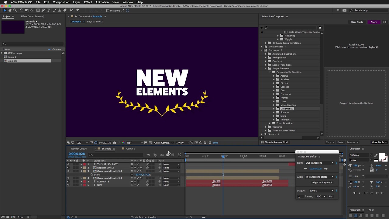 Hands on the new Shape Elements Pack
