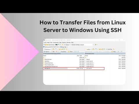 How to Transfer Files from Linux Server to Windows Using SSH
